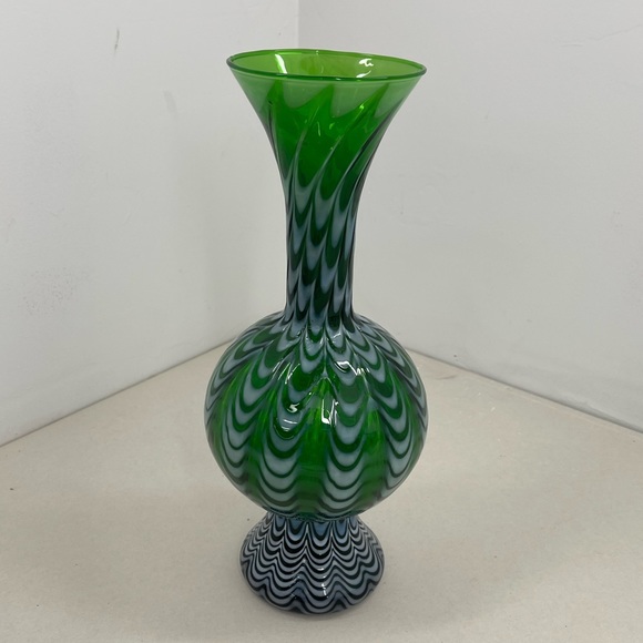 Other | Vintage Mcm Pulled Feather Murano Art Glass Vase | Poshmark
